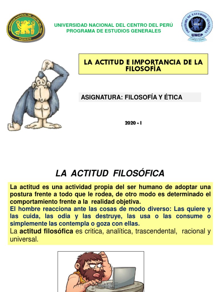 La Actitud Filosófica y su Importancia | PDF | Actitud (psicología) | Razón