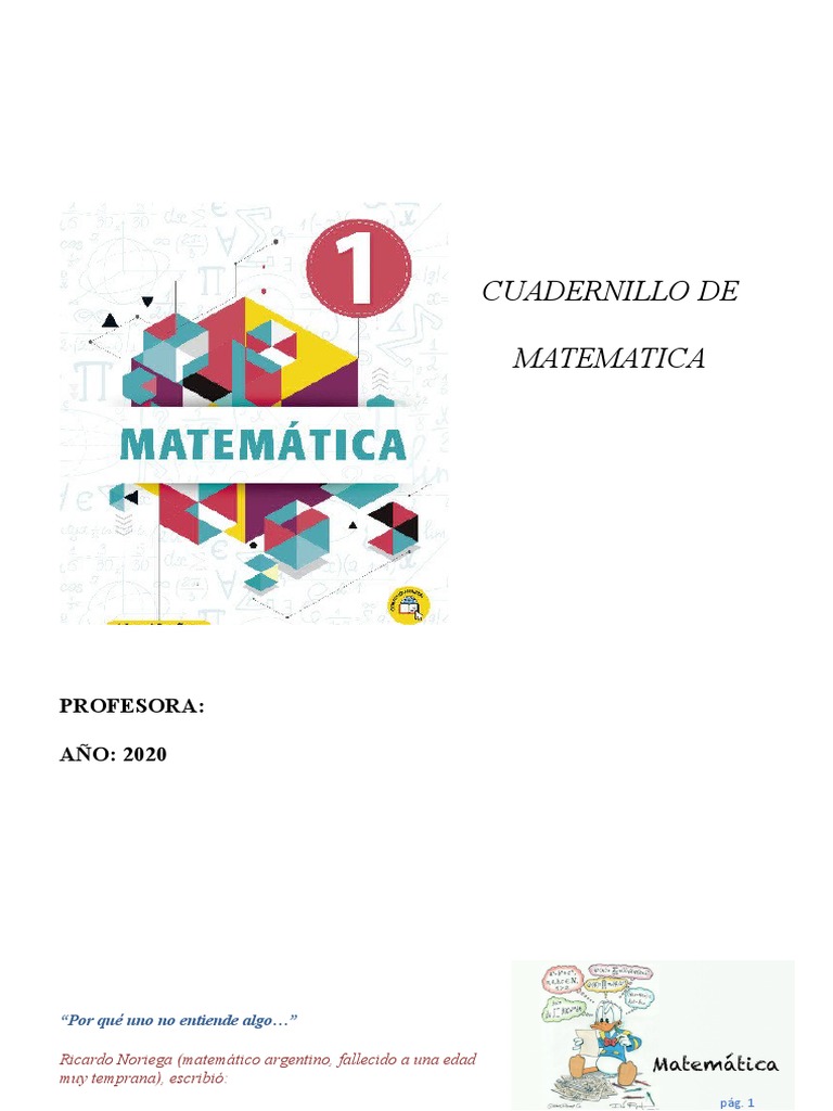 Matematica 1 Año Revisar | PDF | Fracción (Matemáticas) | Números