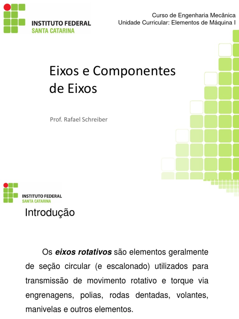 7 - Eixos e Elementos de Eixos | PDF | Cinto (mecânico) | Estresse ...