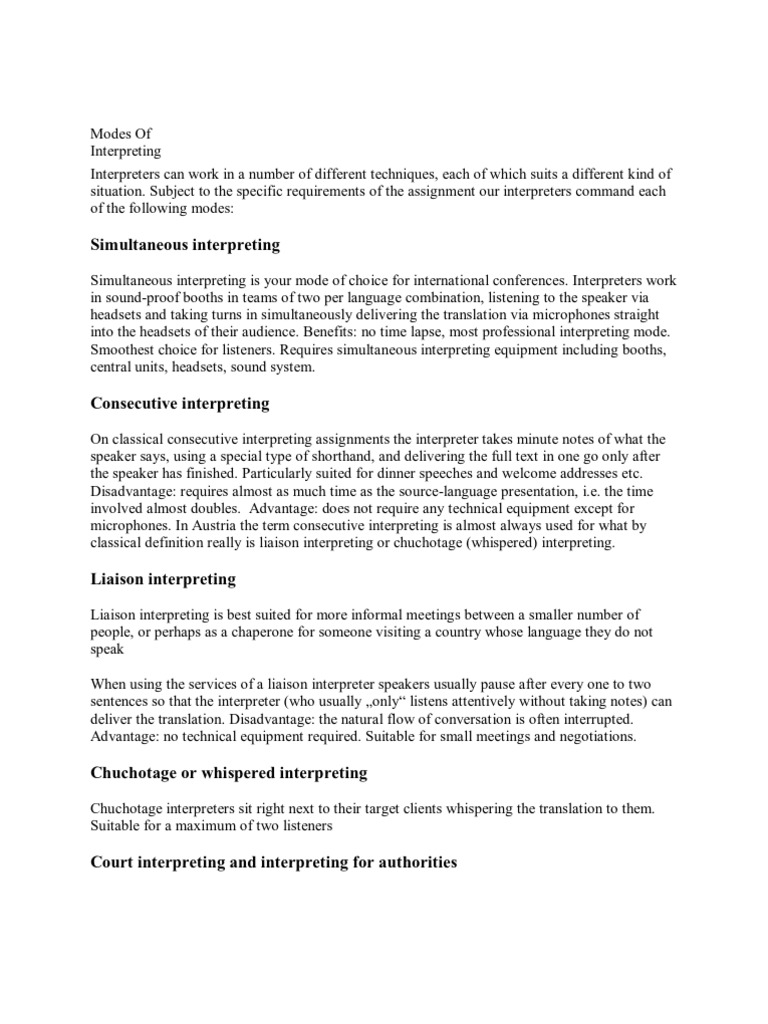 Modes of Interpreting 3 | PDF | Language Interpretation | Symbols