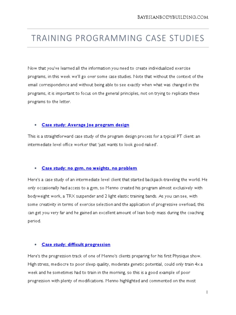 Training Case Studies | PDF | Psychological Concepts | Cognition