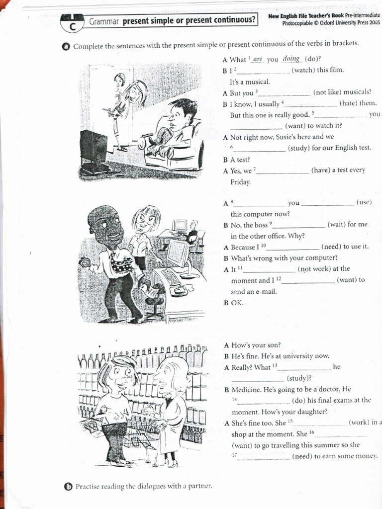 G - Present Continuous and Simple | PDF