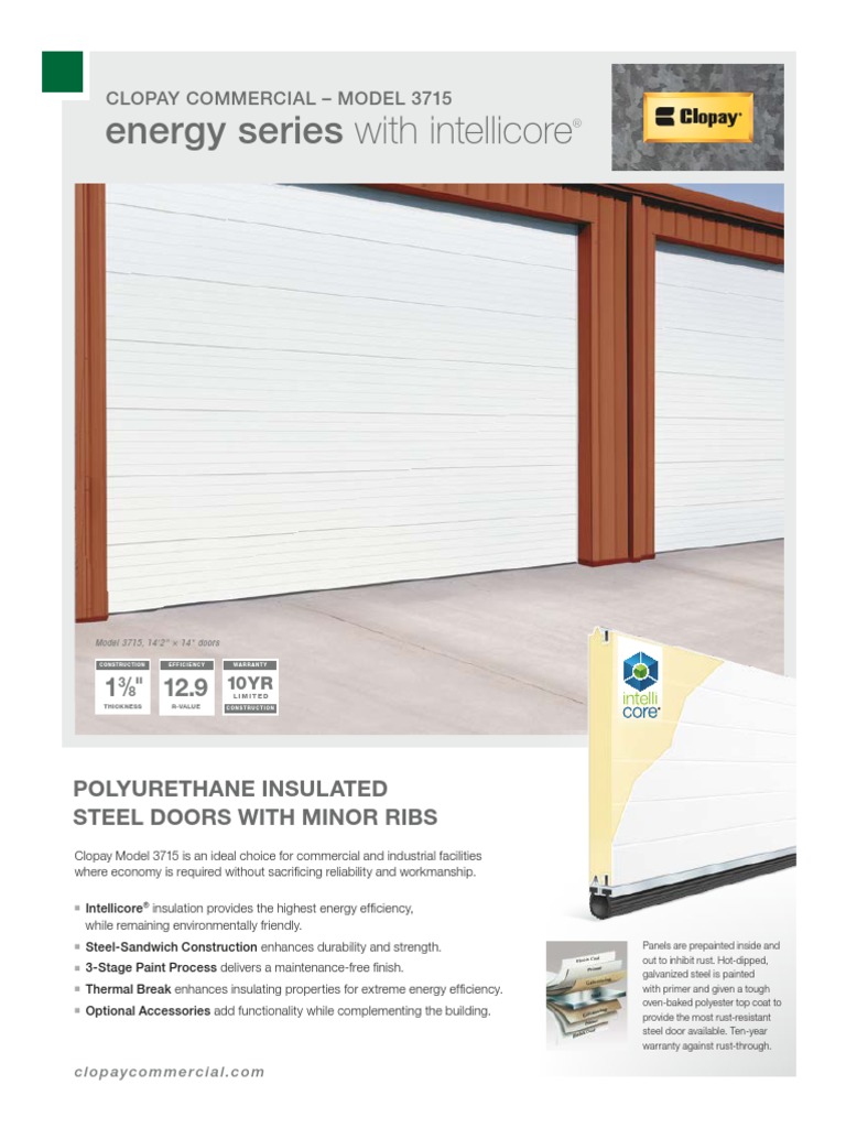 CMDC 3715 07 Clopay Commercial | PDF | Door | Building Technology