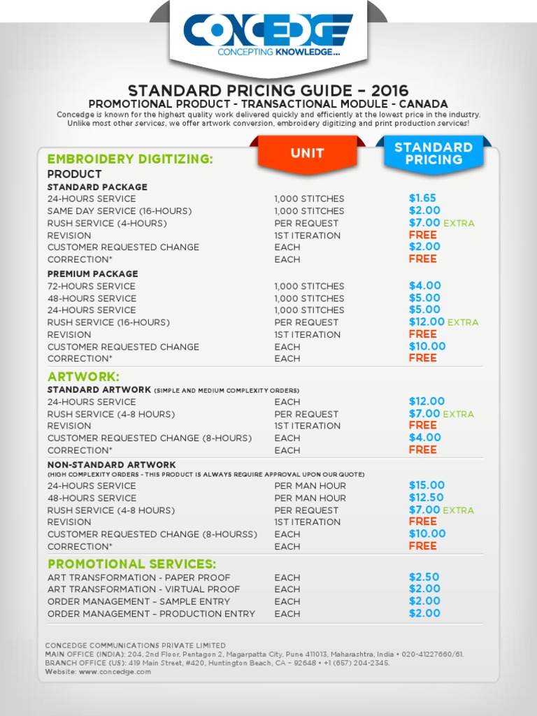 Promotional - Price List - CAD | PDF | Business | Technology & Engineering