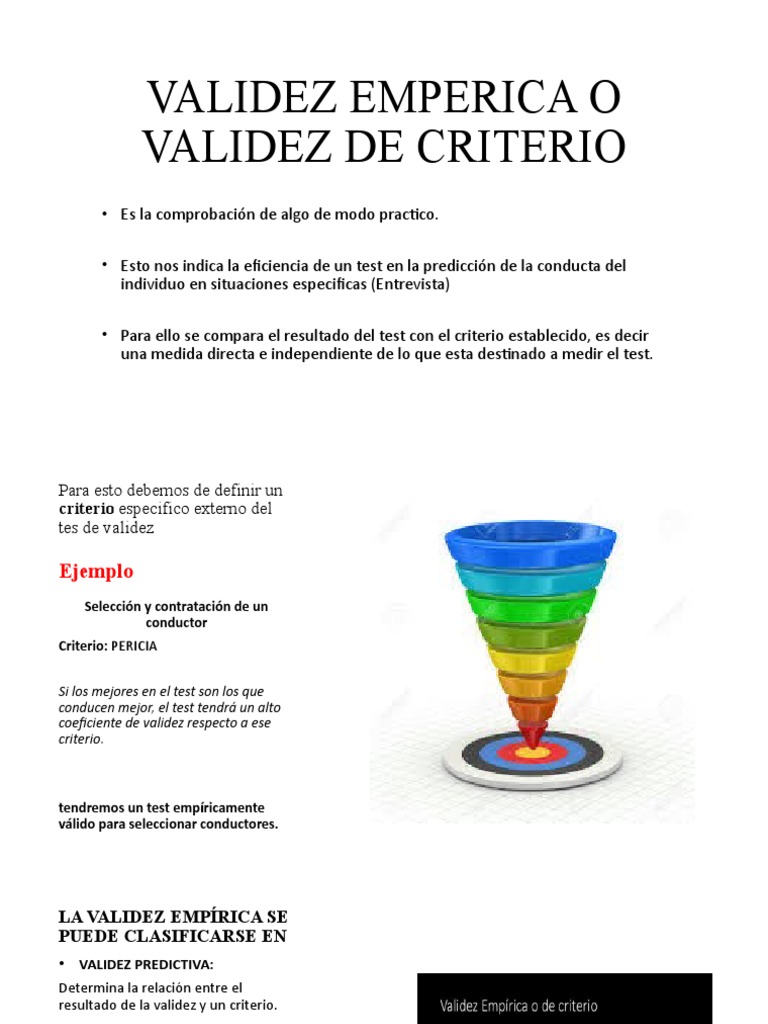 Validez Emperica o Validez de Criterio | PDF | Crecimiento personal y ...