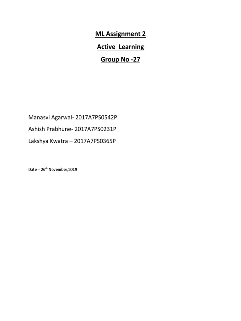 Stream and Pool Based Active Learning | PDF | Statistical ...
