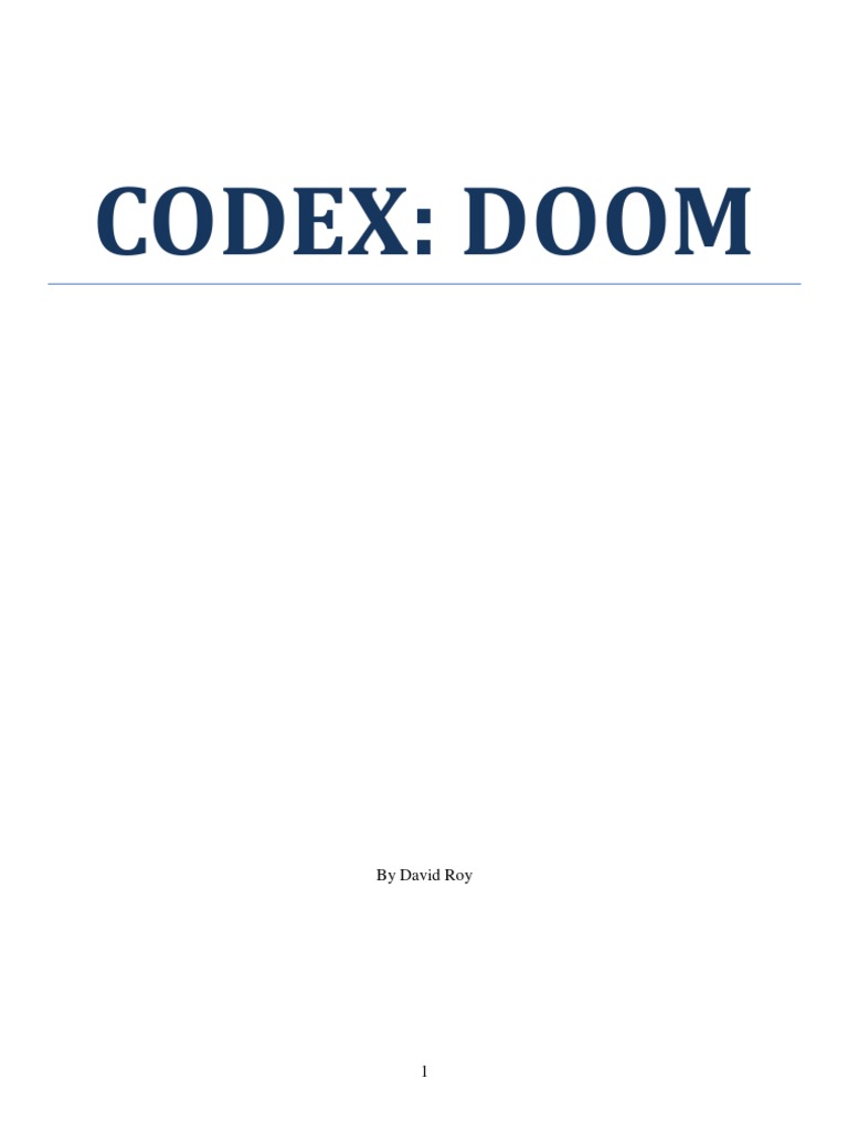Codex Doom Pdf Hell Demons