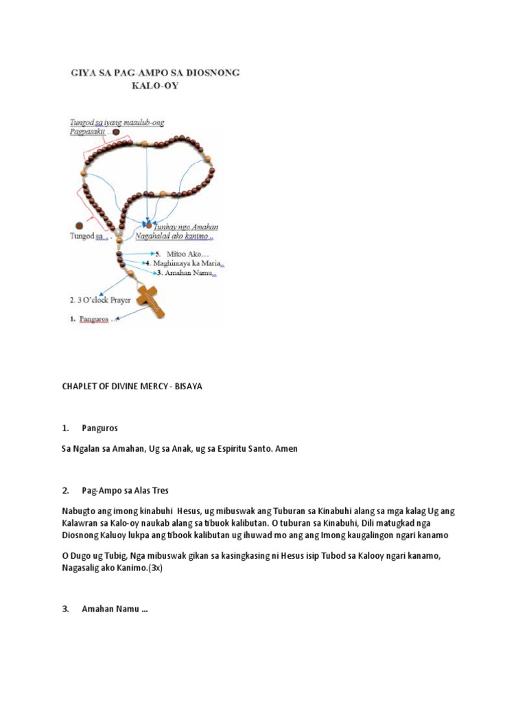 CHAPLET OF DIVINE MERCY Bisaya