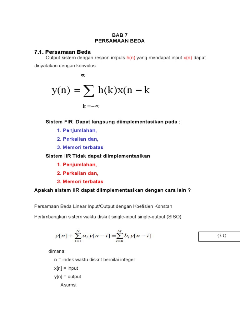 Persamaan Beda | PDF | Metode & Bahan Ajar | Komputer