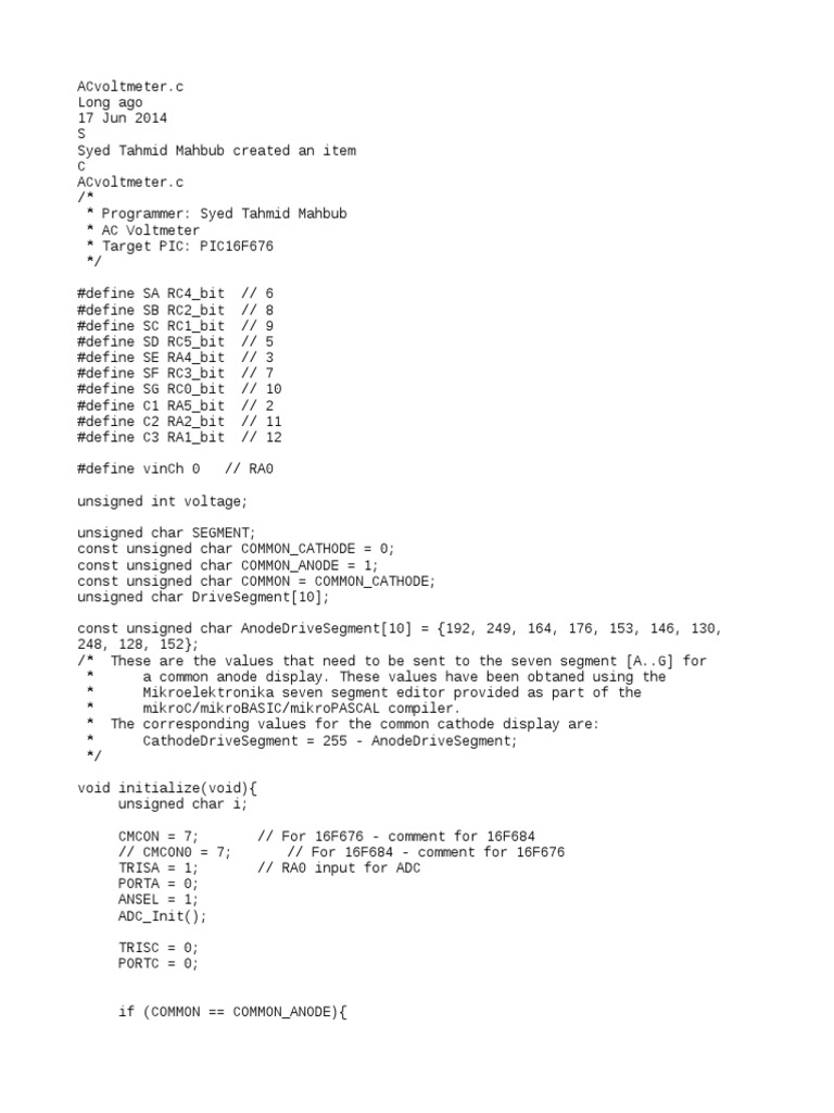 Ac Voltmeter Pdf Voltage Manufactured Goods