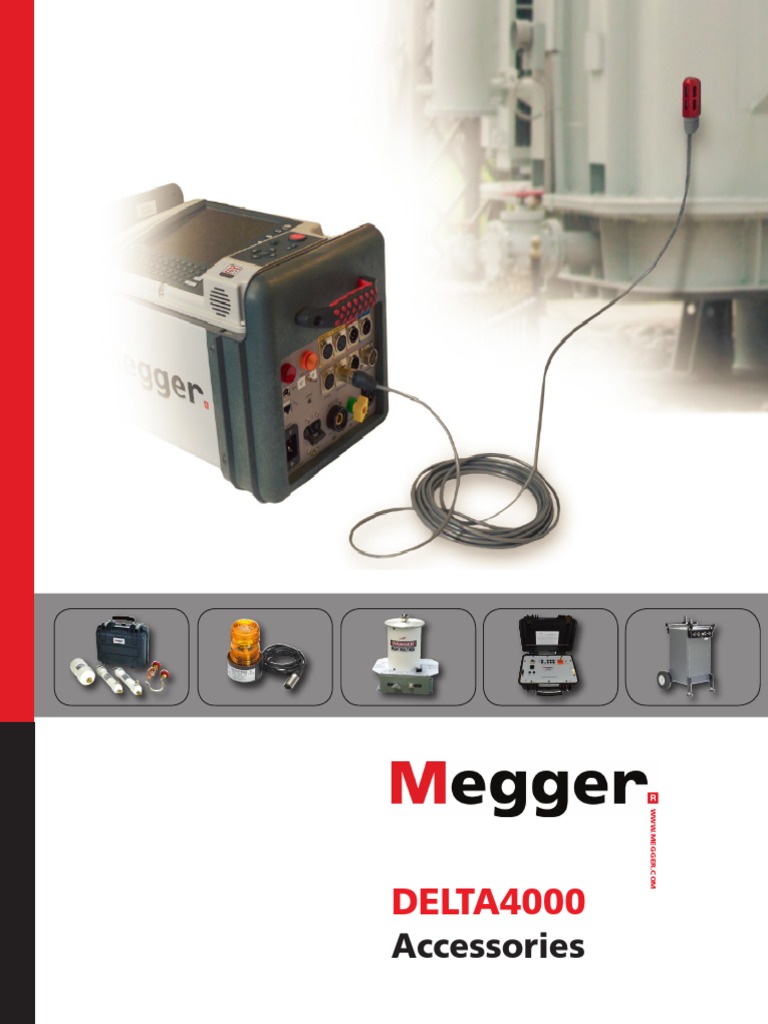 Megger DELTA Accessories Brochure | PDF | Capacitor | Inductor