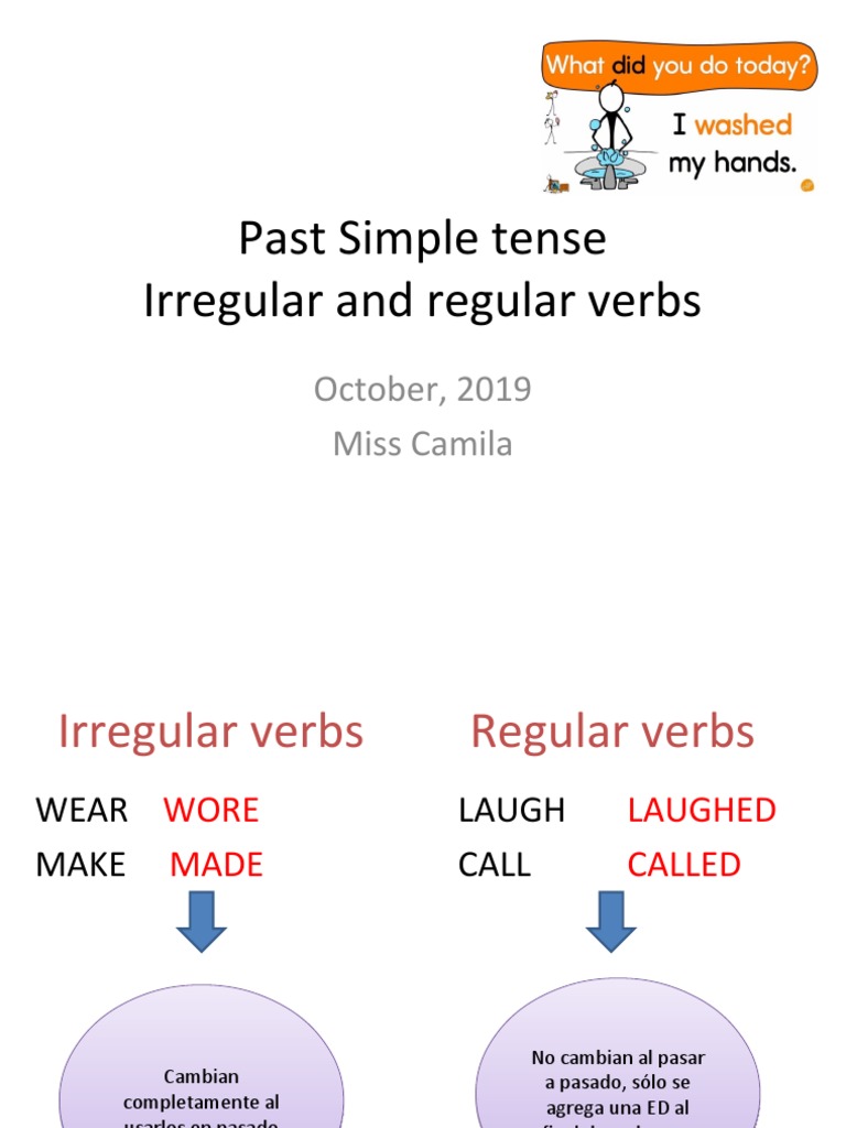 Past Simple Tense Structure Sto Tomas | PDF