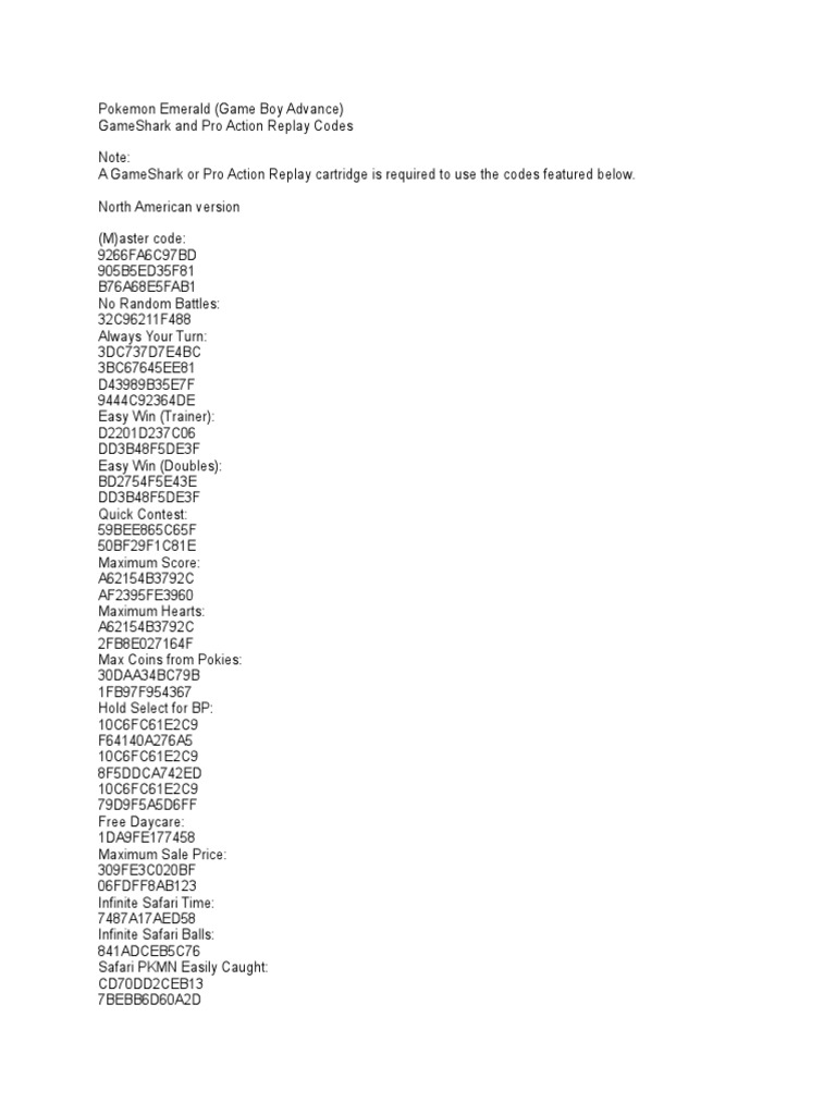 Pokemon Emerald | PDF | Game Design | Gaming