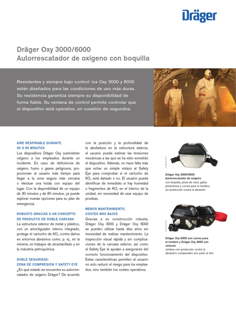 Drager Oxy - 6000 | Descargar gratis PDF | Oxígeno | Naturaleza