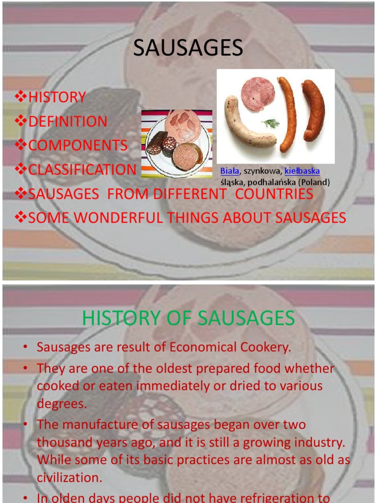 Sausages 100807212530 Phpapp02 | PDF | Sausage | Animal Death