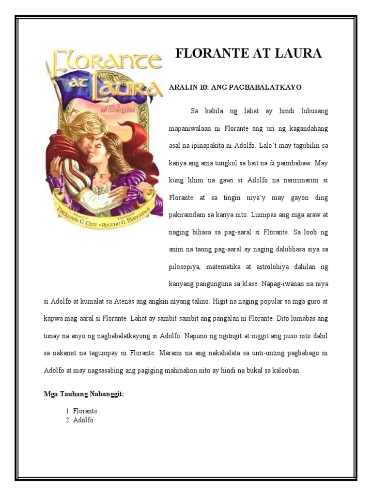 Florante at Laura Kab10 | PDF