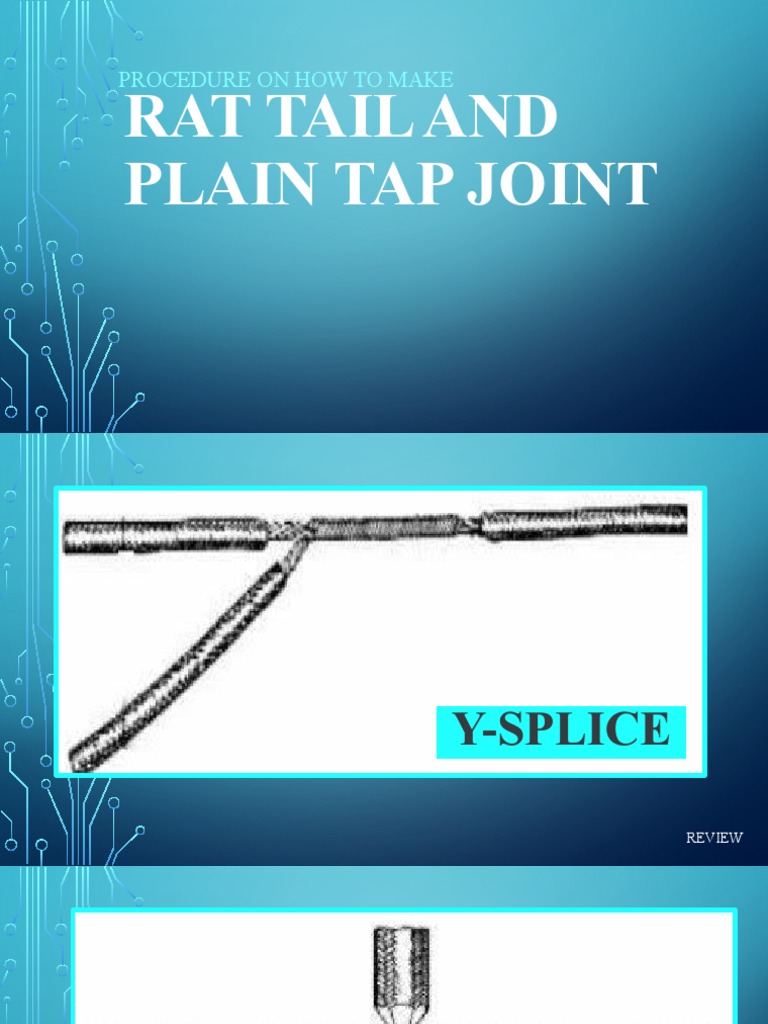 Rat Tail and Plain Tap Joint Guide | PDF | Wire | Electrical Conductor