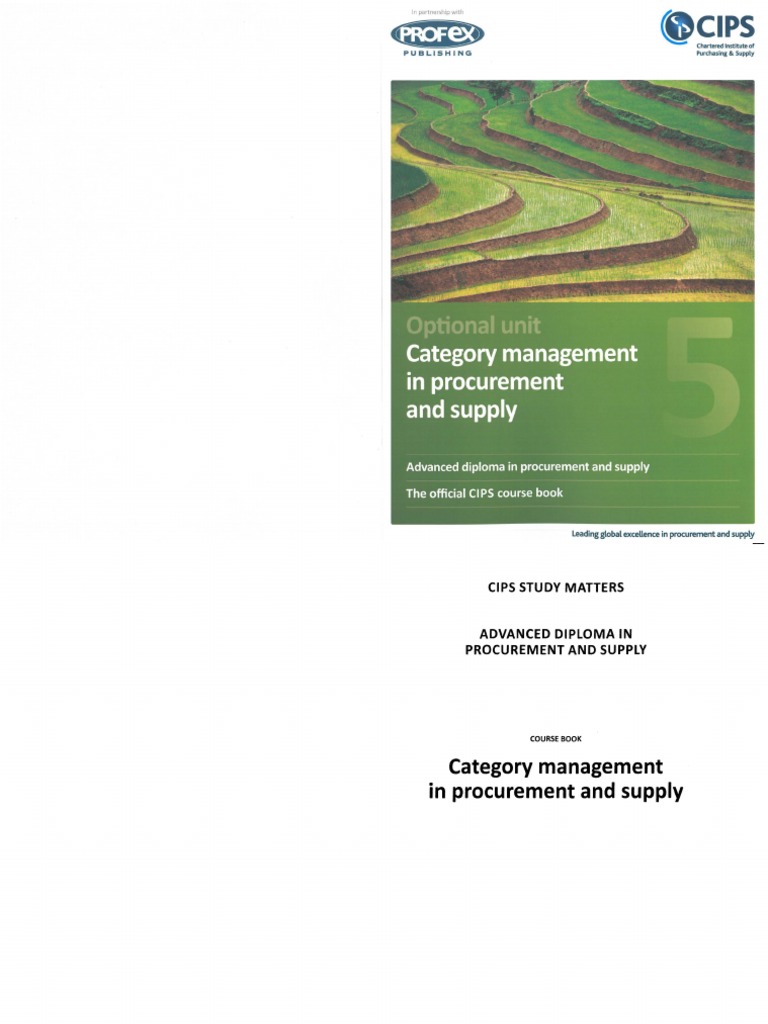 Category Management CIPS PDF | PDF | Procurement | Supply Chain