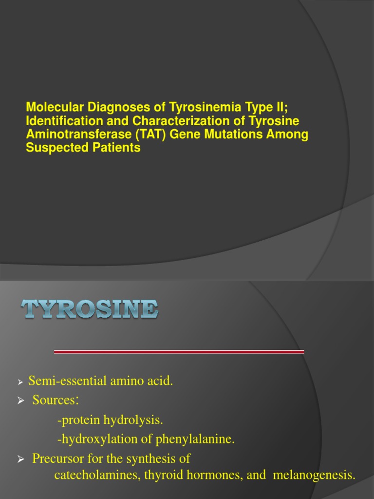 Tyrosinemia m2 | PDF | Tyrosine | Restriction Enzyme