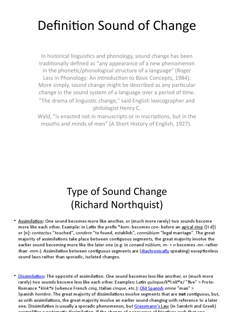 Sound of Change | PDF | Syllable | Consonant