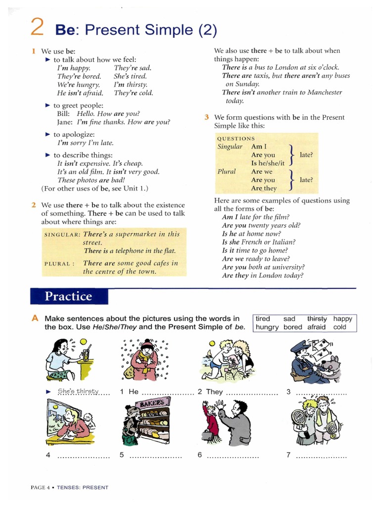 Present Simple Forms HW | PDF
