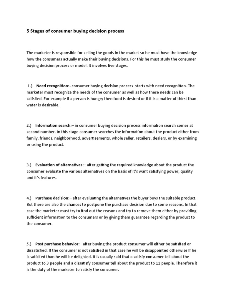 Buyer Decision Process | PDF | Consumer Behaviour | Behavior