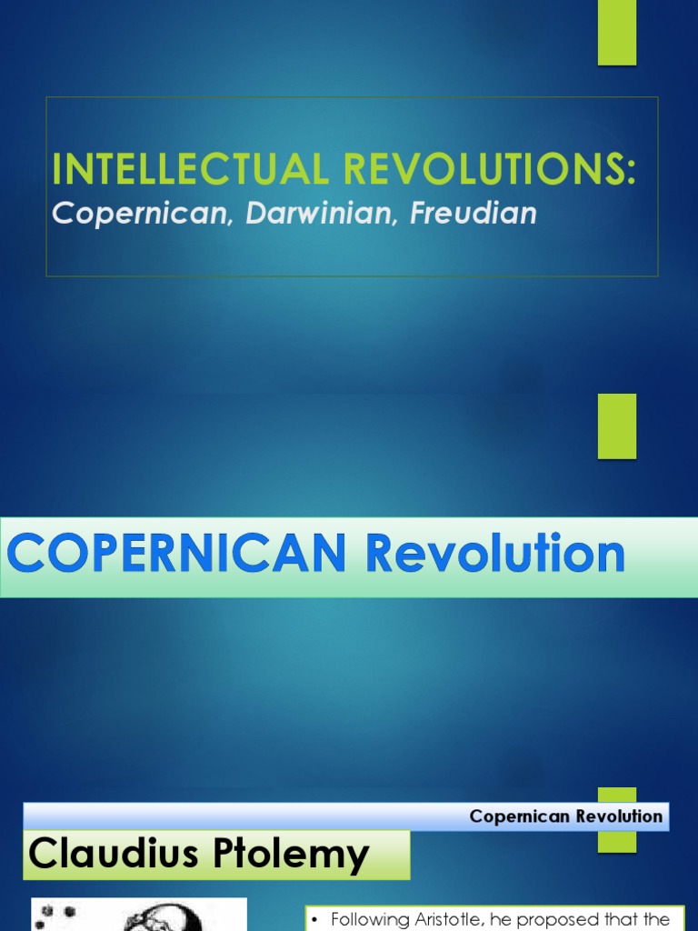 Intellectual Revolutions:: Copernican, Darwinian, Freudian | PDF | Id ...