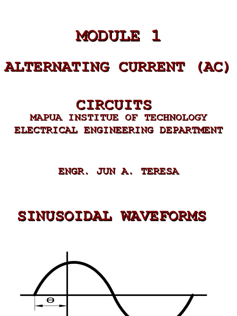 Alternating Current (Ac) Circuits | PDF | Alternating Current | Direct ...