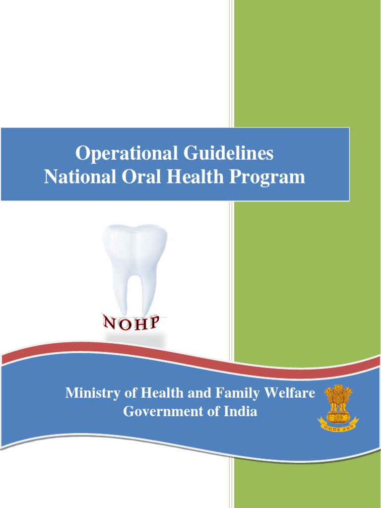 Operational Guidelines National Oral Health Programme (NOHP) | PDF ...