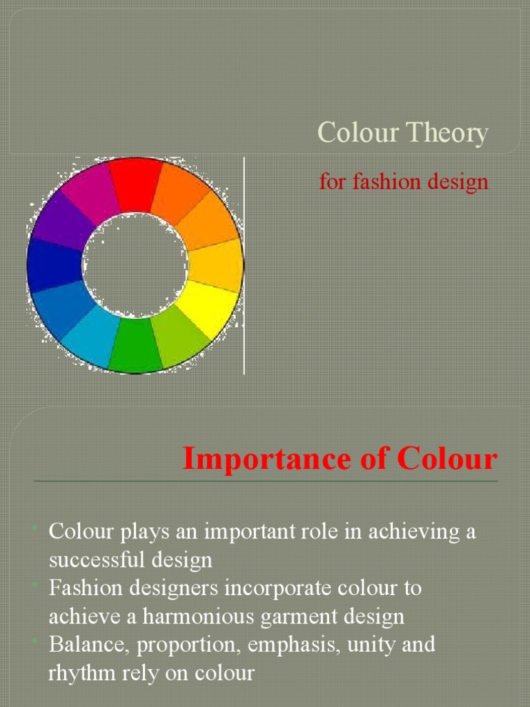Colour Theory: For Fashion Design | PDF | Color | Art Media