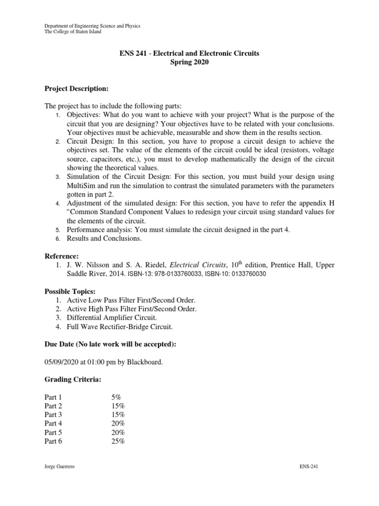 Final Project Guidelines PDF | PDF