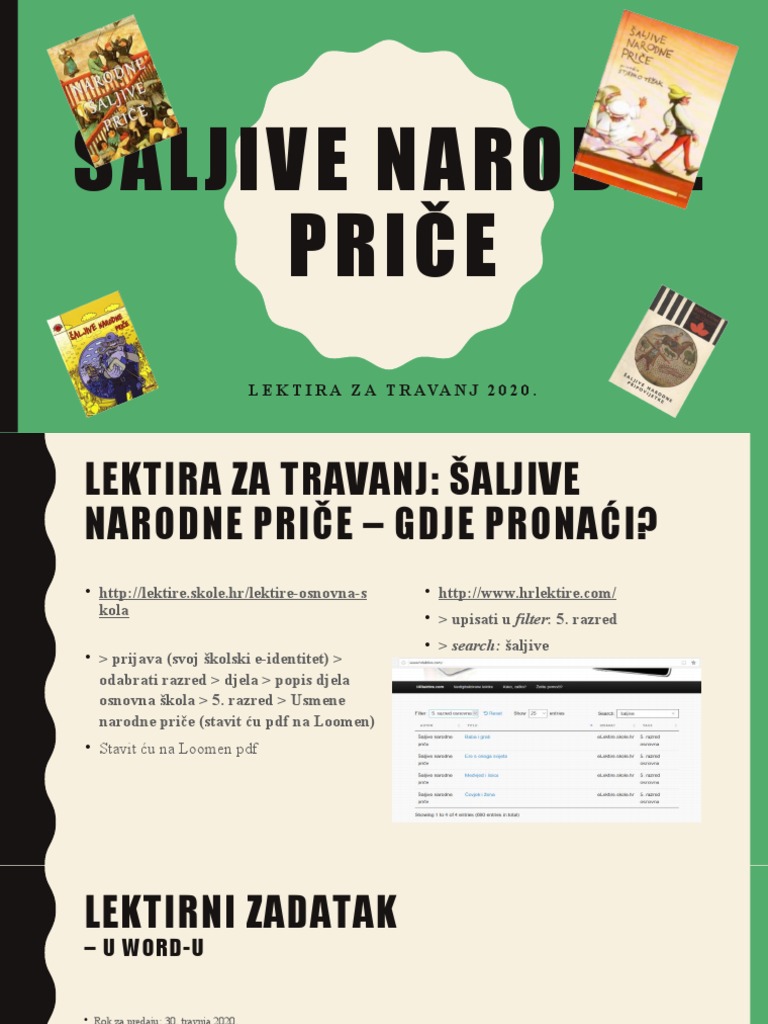 Upute Za Lektiru | PDF