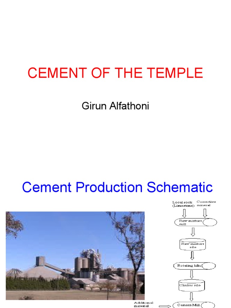 Cement Production Schematic | PDF | Cement | Building Materials
