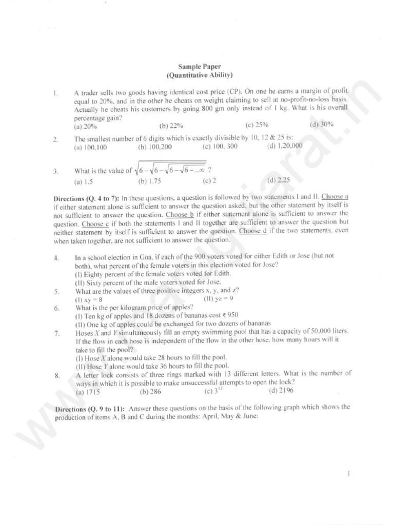 Quantitative Ability Eng | PDF