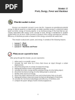 Module 11 Work, Energy, Power and Machines | PDF | Power (Physics ...