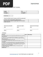 Supplier Visit Report Template | PDF | Outsourcing | Specification ...