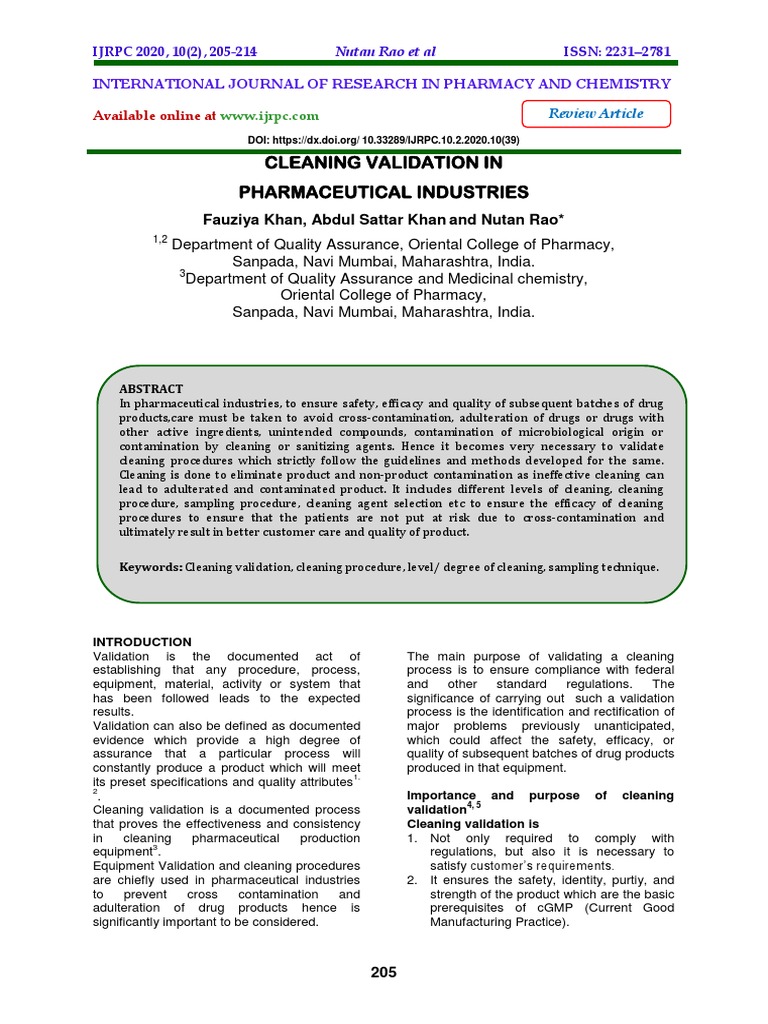 Cleaning Validation Guidelines A Complete List [Updated, 54% OFF