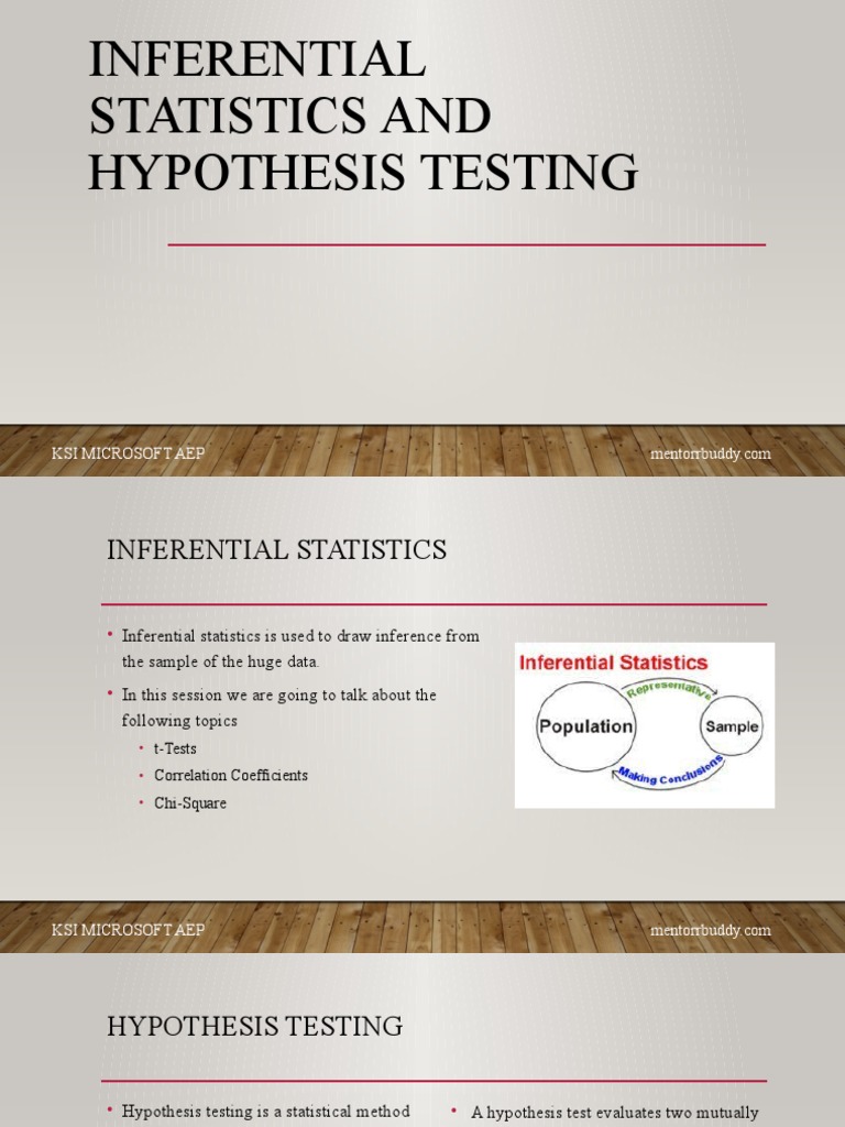 Inferential Statistics and Hypothesis Testing | PDF | Statistical ...