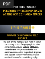 Geography Field Project Grade 12 2023 | PDF | Ecosystem | Deforestation