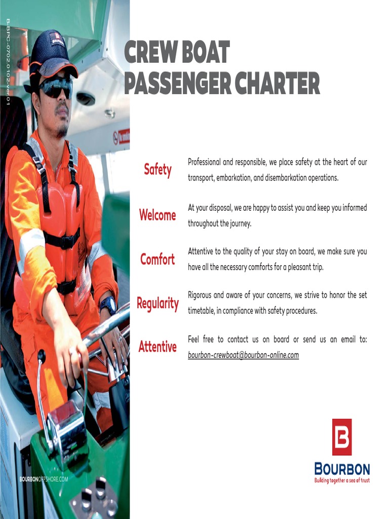 Crew Boat Passenger Charter: Safety Welcome Comfort Regularity ...