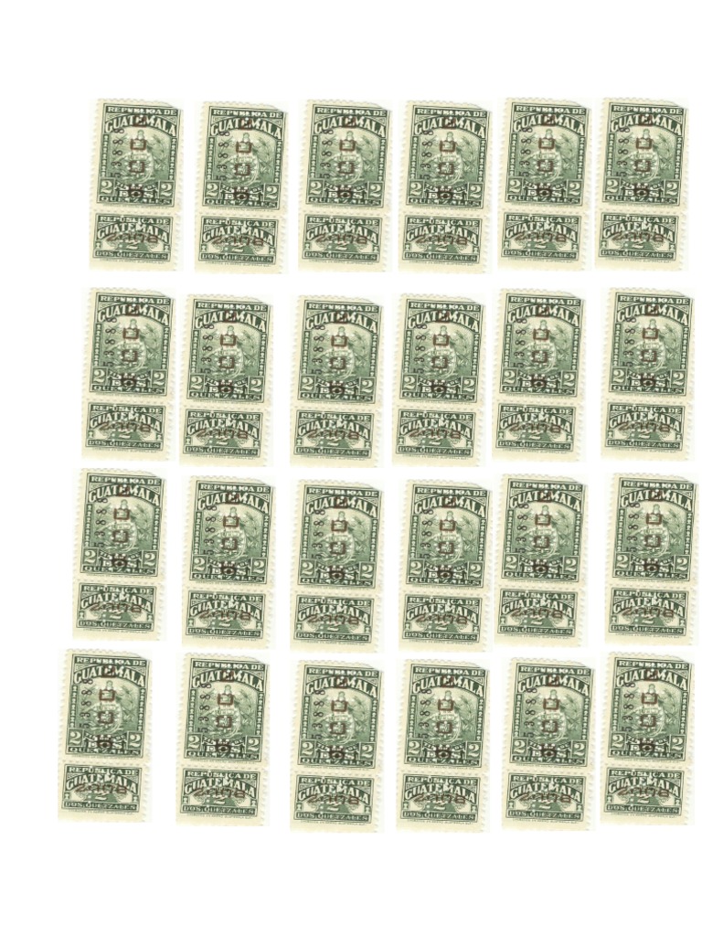 Timbres Fiscales de 2 Quetzales | PDF