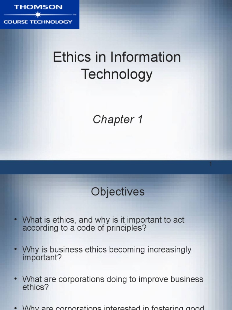 Ethics in Information Technology | PDF | Value (Ethics) | Integrity