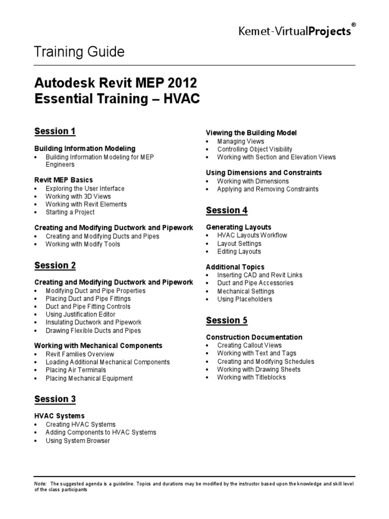 Revit MEP Essential Training - HVAC | PDF | Autodesk Revit | Duct (Flow)