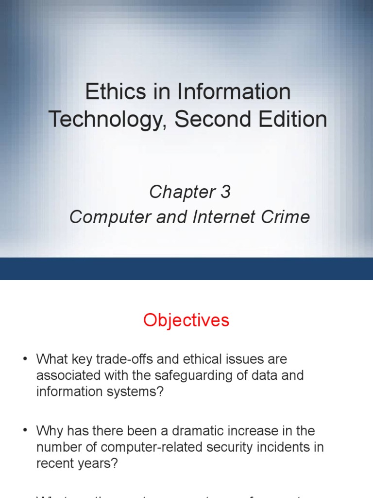 Ethics in Information Technology, Second Edition: Computer and Internet ...