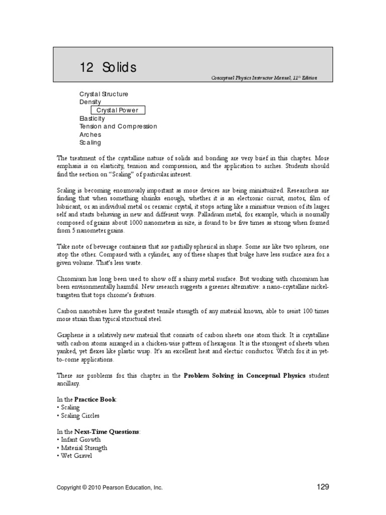 12 Instructor Guide | PDF | Crystal | Solid