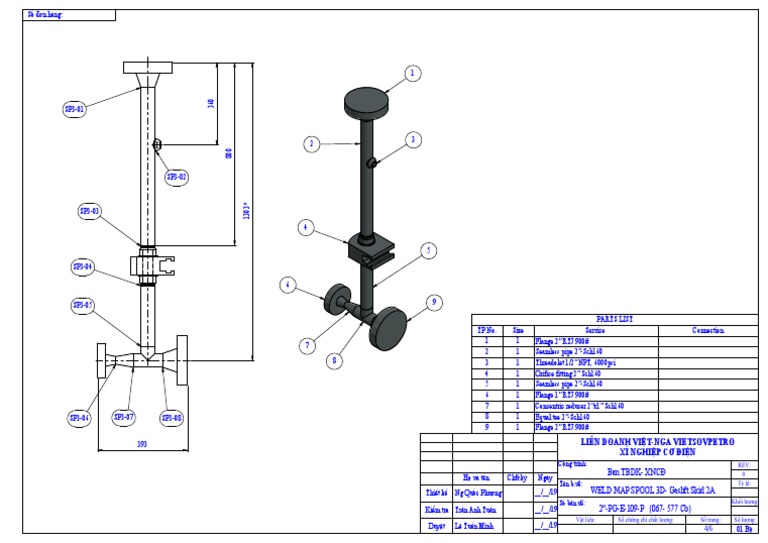 Welding Map Spool 3D - Sht4 | PDF | Plumbing | Gas Technologies