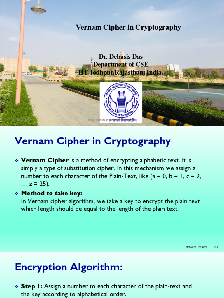 Vernam Cipher in Cryptography | PDF | Cipher | Cryptography