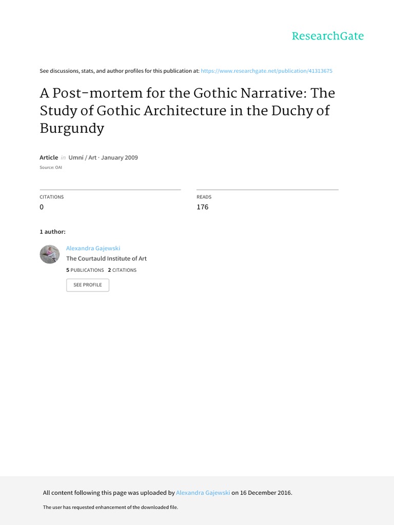 Gothic Architecture in Burgundy Study | PDF | Gothic Architecture ...