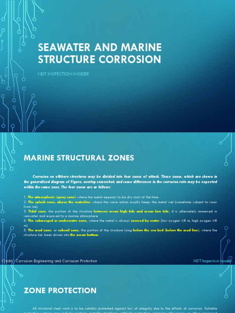 Seawater and Marine Structure Corrosion | PDF | Corrosion | Building ...