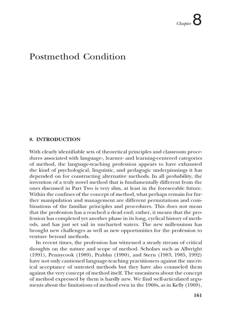 Postmethod Condition | PDF | Pedagogy | Language Education